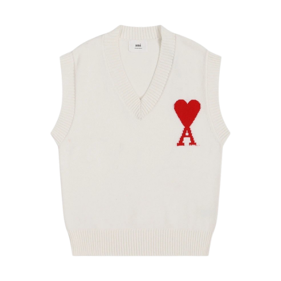 Ami Paris De Coeur Knit Sweate Vest White – ACBUY SPREADSHEET